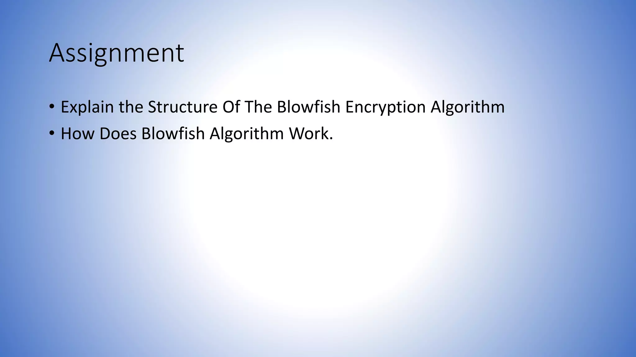 Information and network security 28 blowfish | PPTX