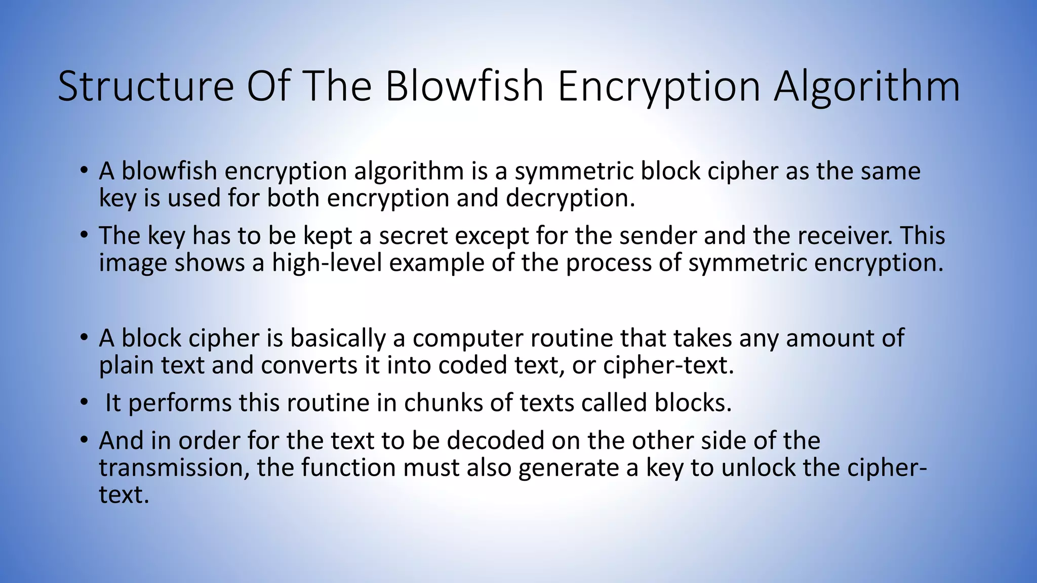 Information and network security 28 blowfish | PPTX