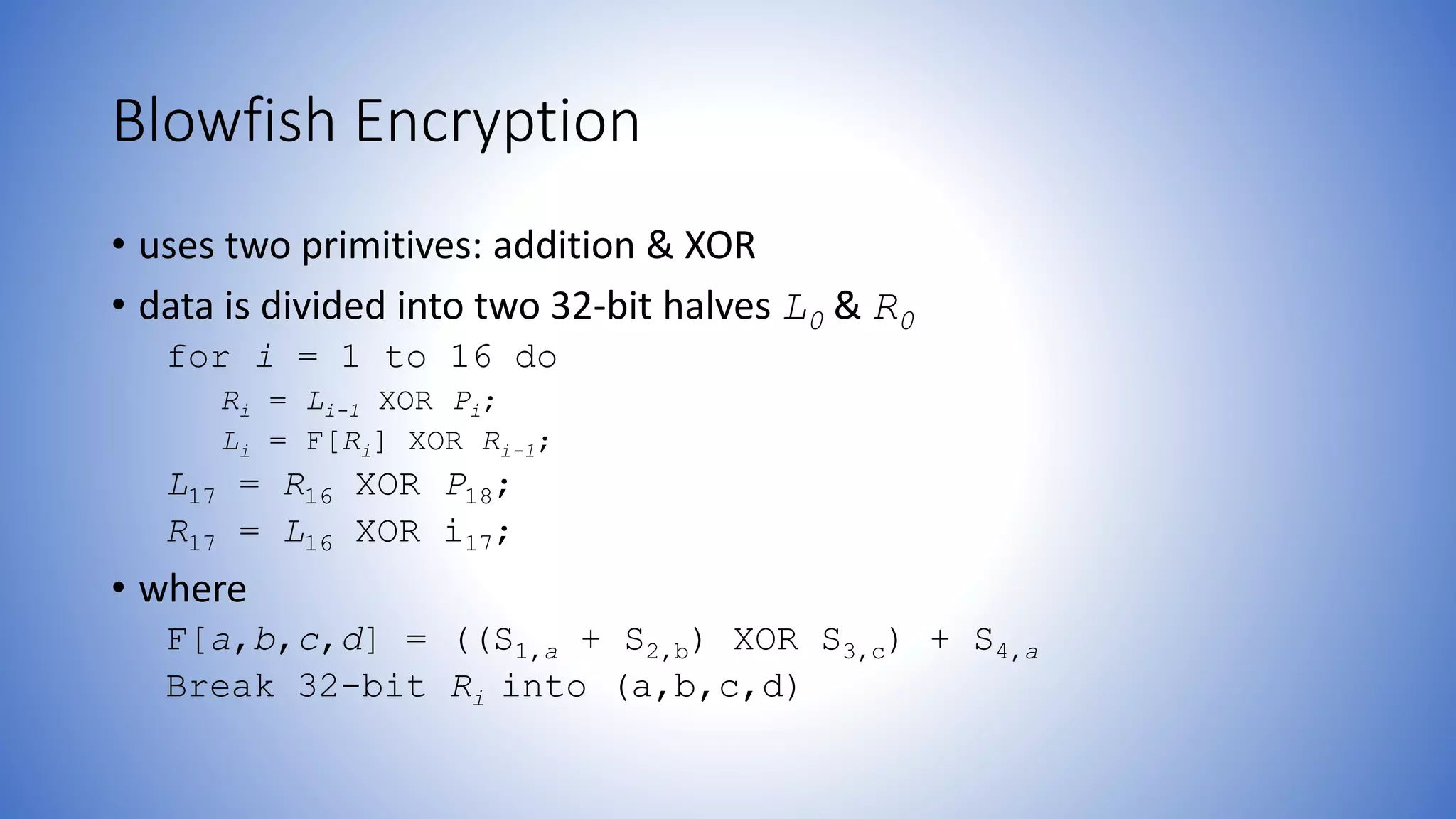 Information and network security 28 blowfish | PPTX