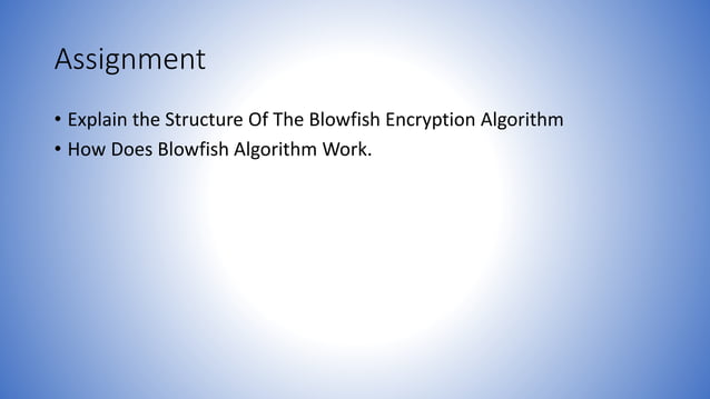 Information and network security 28 blowfish | PPTX