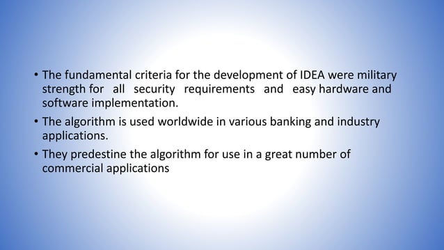 Information and network security 29 international data encryption algorithm | PPTX | Programming ...