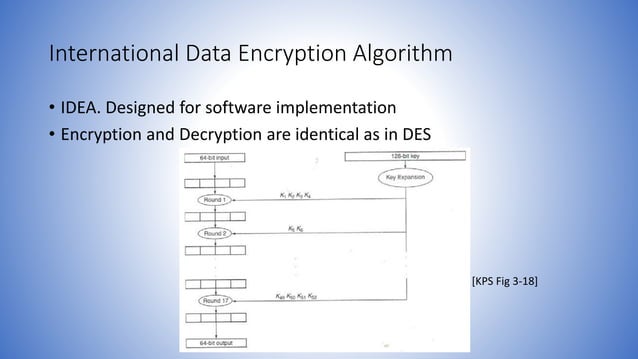 Information and network security 29 international data encryption algorithm | PPTX | Programming ...