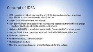 Information and network security 29 international data encryption ...