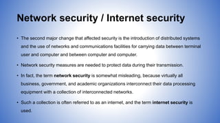 Information and network security 2 nist security definition | PPT