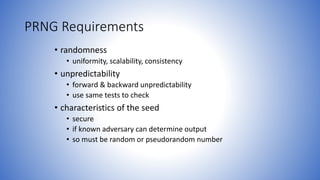 Information and network security 30 random numbers | PPTX