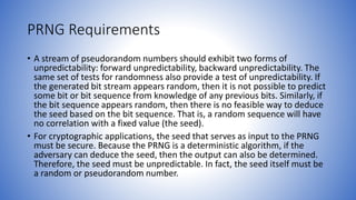 Information and network security 30 random numbers | PPTX
