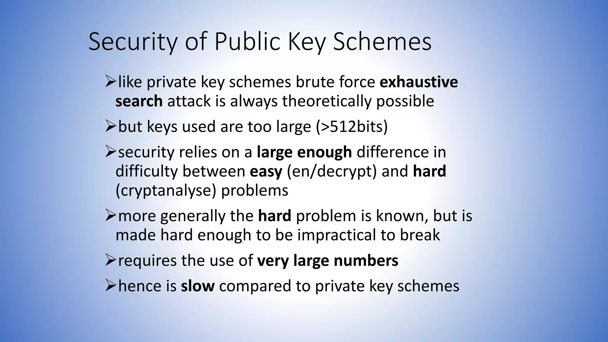 Information And Network Security 32 Principles Of Public Key Cryptosystems Ppt Free Download