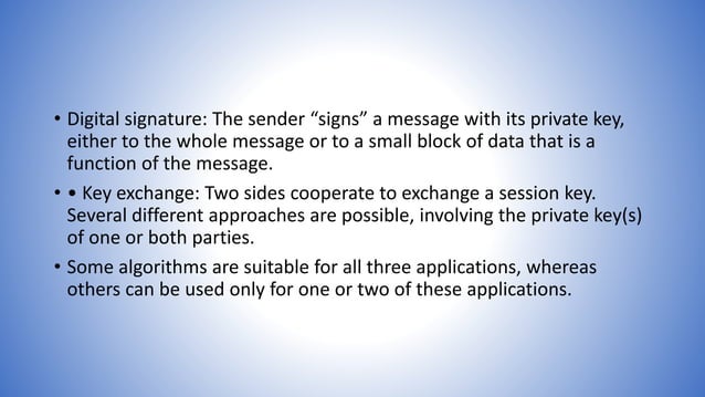 Information And Network Security 32 Principles Of Public Key Cryptosystems Ppt