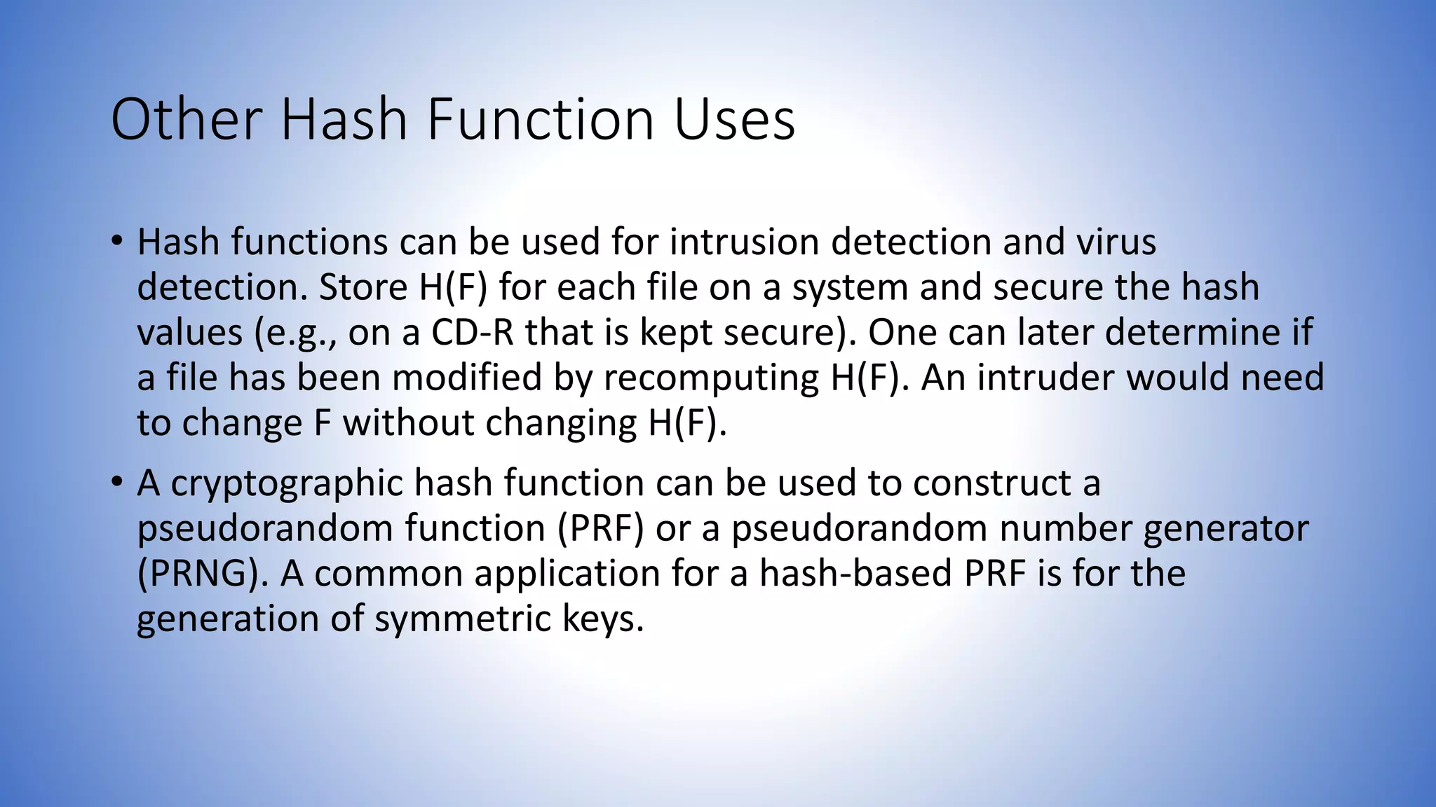 Information and network security 37 hash functions and message ... Information and network security 37 hash functions and message ...