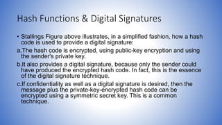 Information and network security 37 hash functions and message authentication | PPT