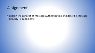 Information and network security 41 message authentication code | PPT