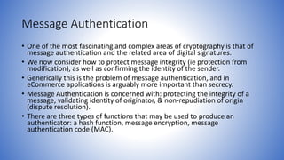 Information and network security 41 message authentication code | PPT