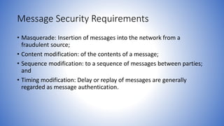 Information and network security 41 message authentication code | PPT