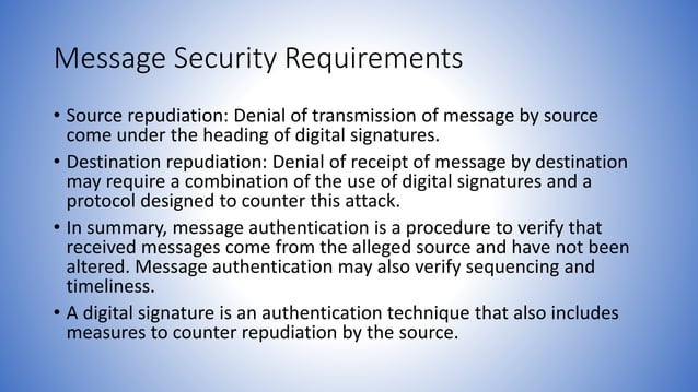 Information and network security 41 message authentication code | PPT