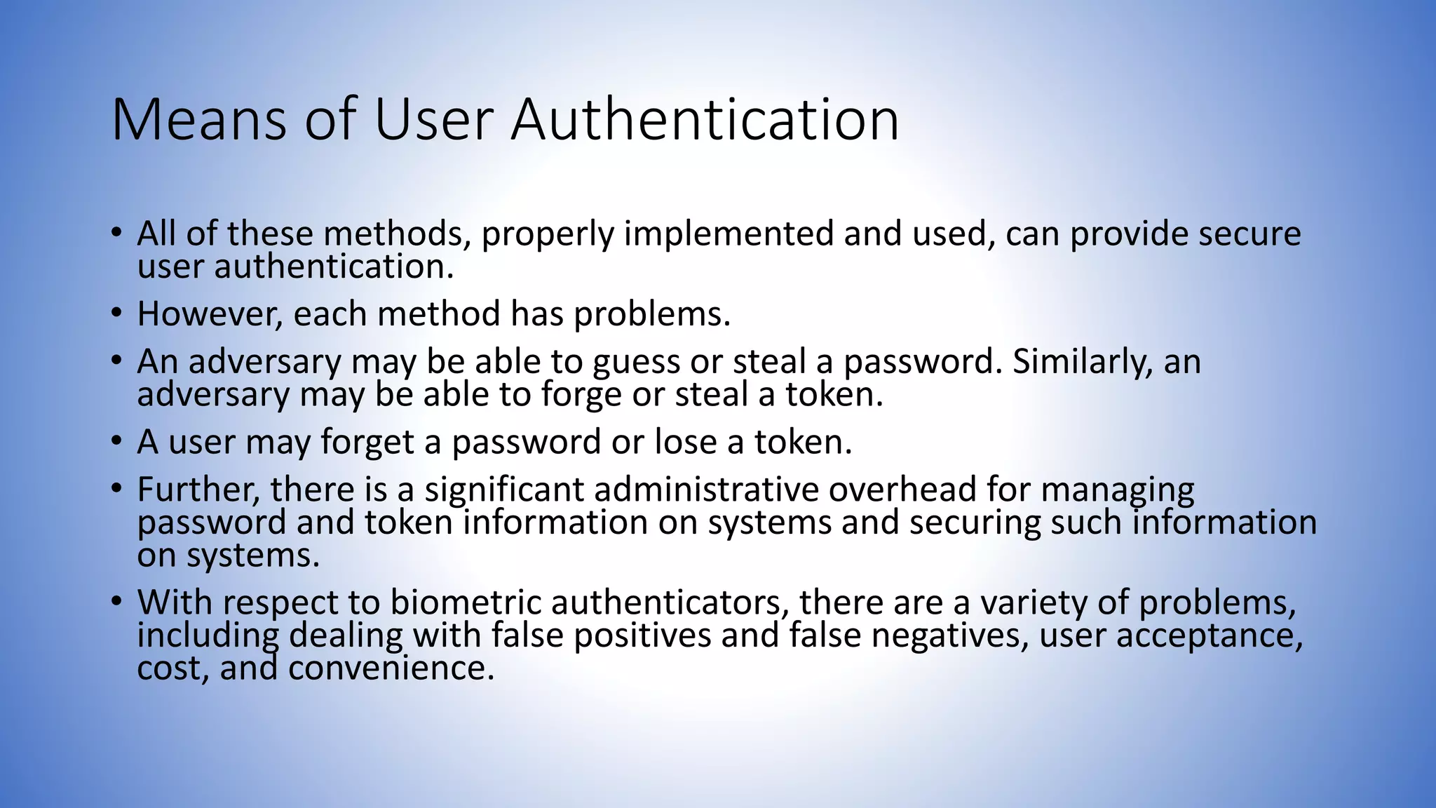 Information and network security 47 authentication applications | PPT