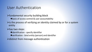Information and network security 47 authentication applications | PPT