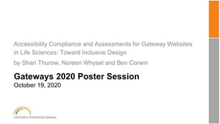 Information architecture for science gateways | PPTX