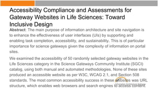 Information architecture for science gateways | PPTX