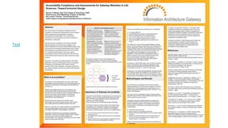 Information architecture for science gateways | PPTX