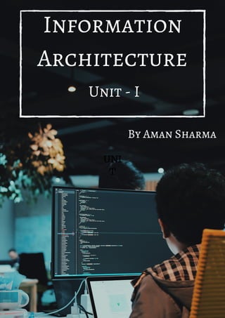 Information architecture unit i | PDF