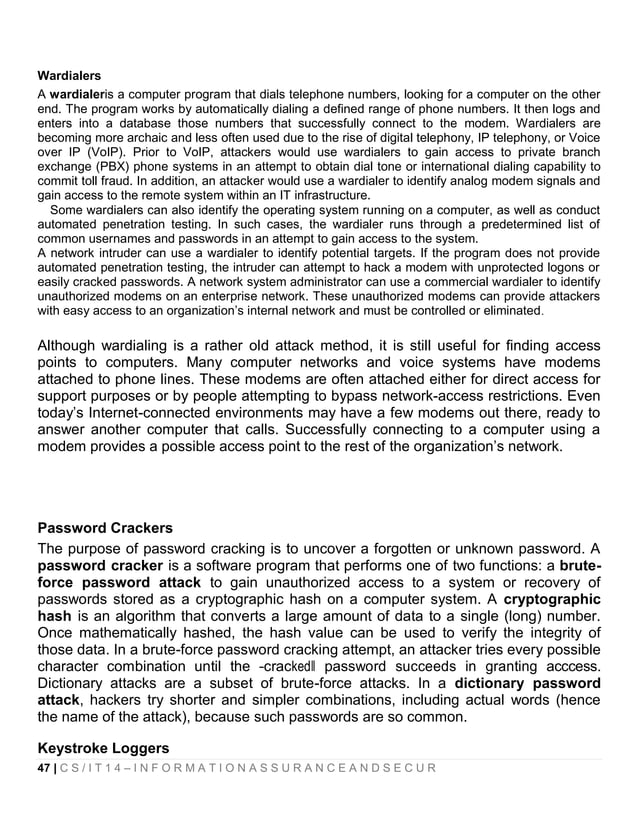 INFORMATION ASSURANCE AND SECURITY 1.pdf | Information and Network Security | Computing