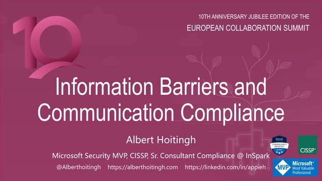 Microsoft Purview Information Barriers and Communication Compliance and ...