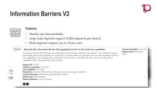 Microsoft Purview Information Barriers and Communication Compliance and ...