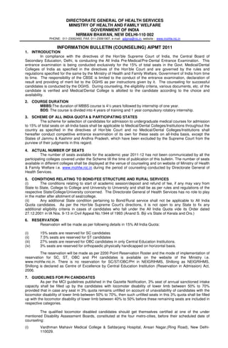 AIPMT 2011 Counselling | PDF