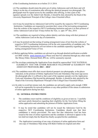 Information bulletin net exam | PDF