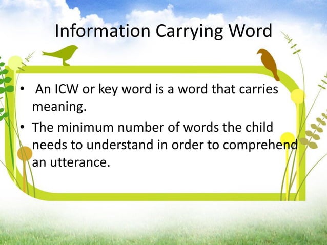 Information carrying words pdf | PDF | Parenting Babies and Toddlers ...