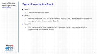 Information centers and meeting areas | PPT