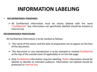 Information classification | PPTX