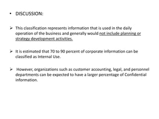 Information classification | PPTX