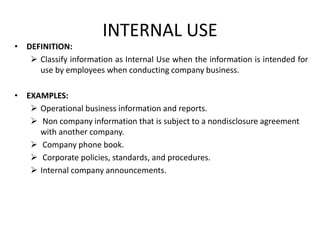 Information classification | PPT