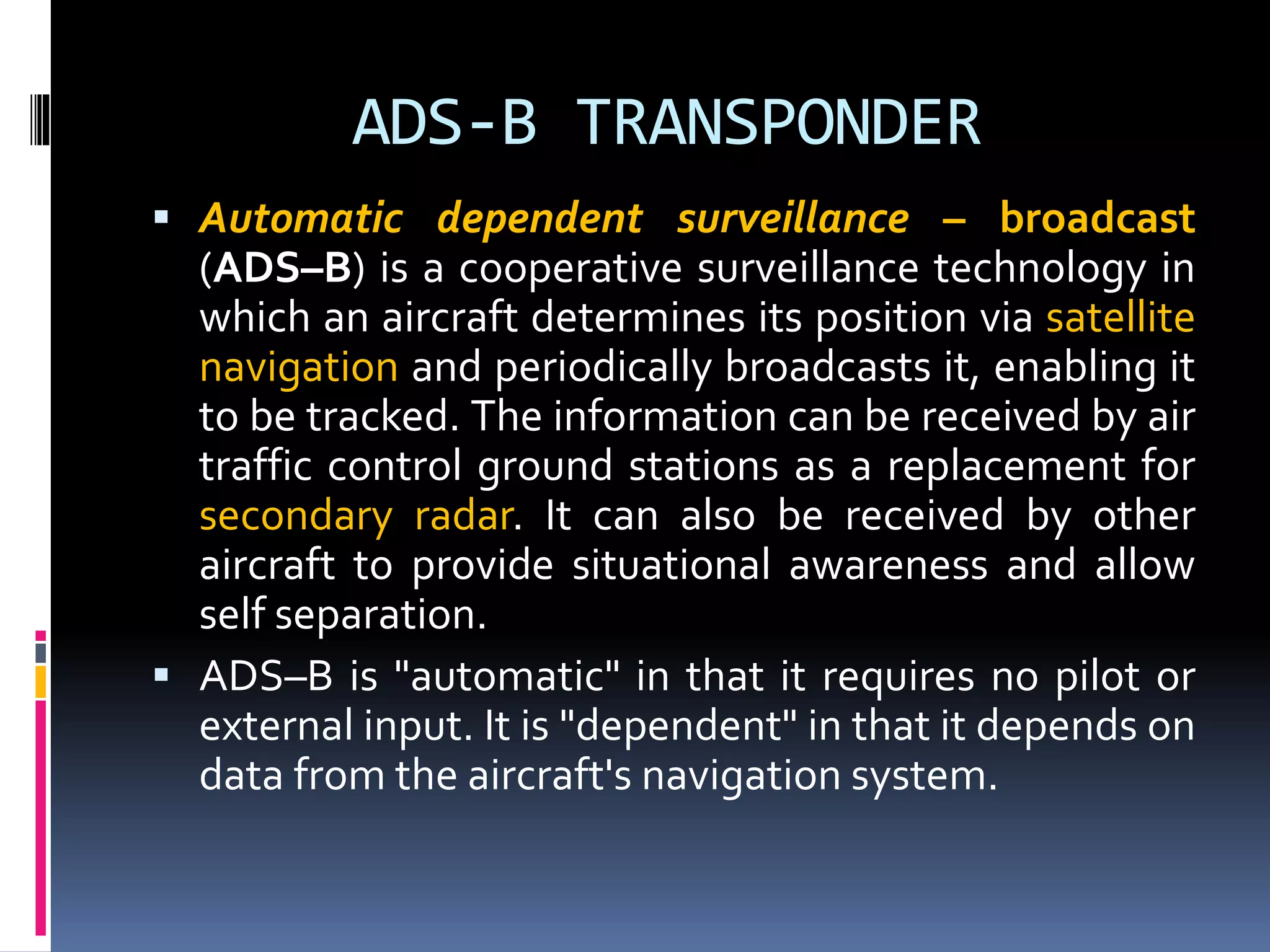 Information coding in aircraft transponders | PPT