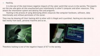 Information communication technology | PPTX