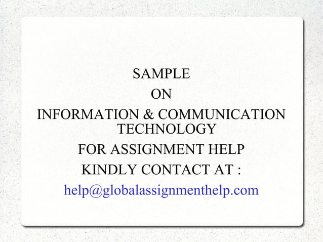 Types of Information & Communication Technology | PPT