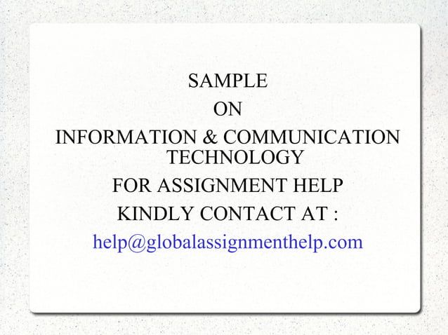 Types of Information & Communication Technology | PPT