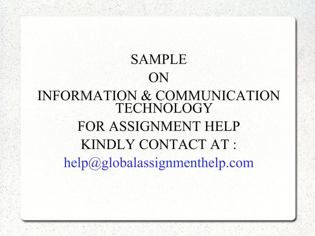 Types of Information & Communication Technology | PPT
