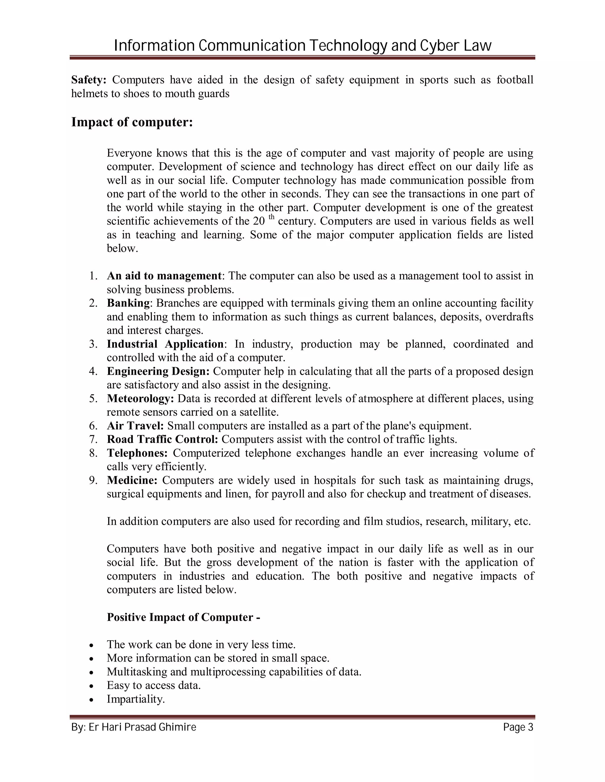 Information communication technology and cyber law | PDF | Internet ...