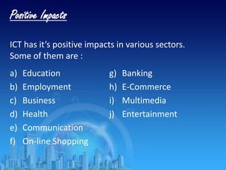 Information communication technology | PPTX