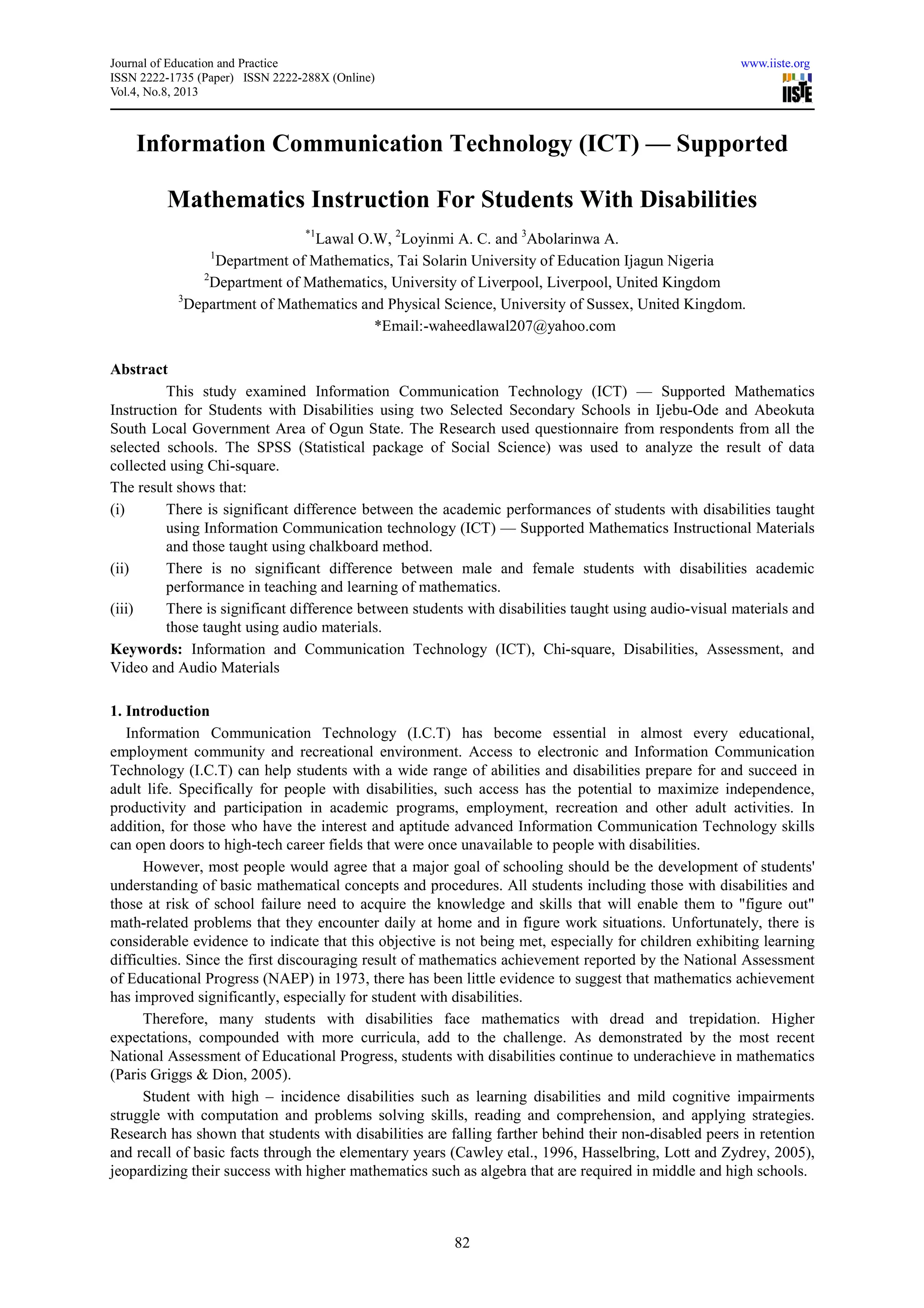 Information Communication Technology Ict — Supported Pdf