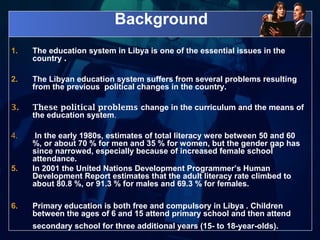 Information communication technology in libya for educational purposes ...
