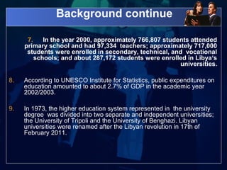 Information communication technology in libya for educational purposes ...