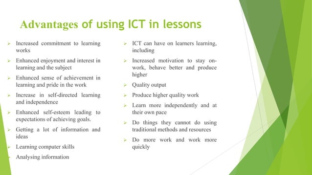 Information communication & technology skills | PPTX | Education ...