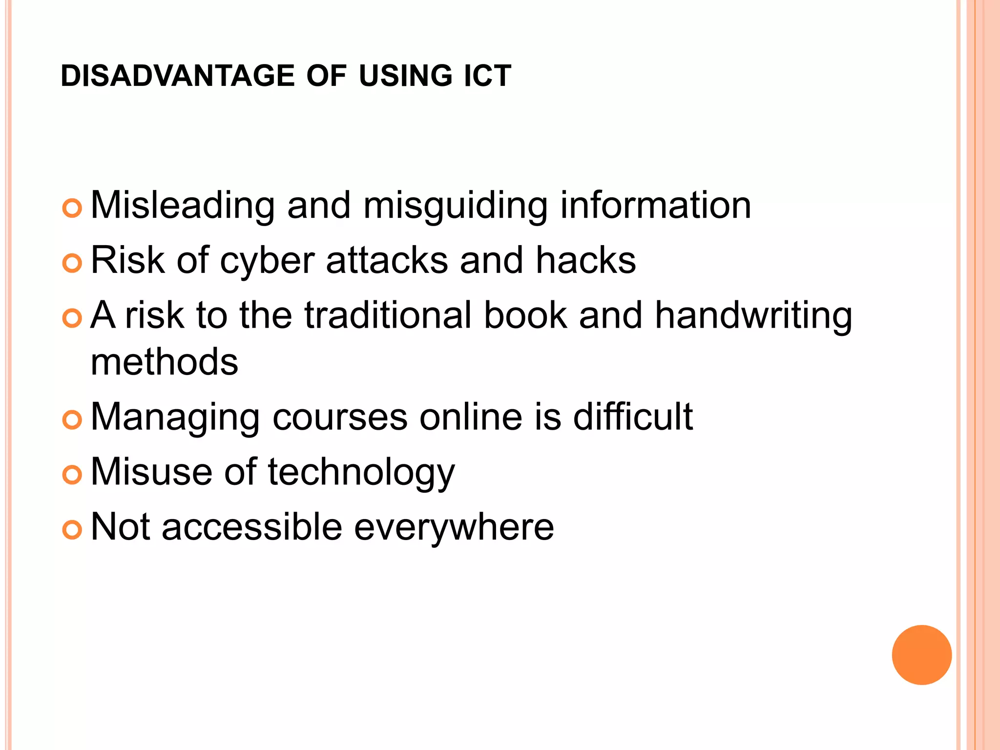 Information computer technology | PPTX