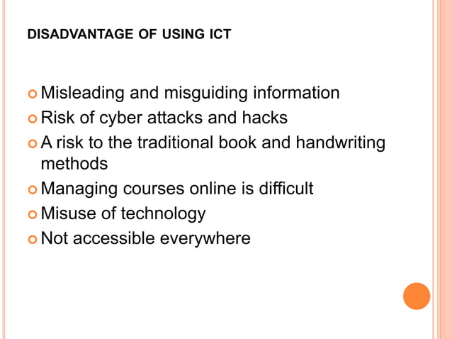 Information Computer Technology Ppt