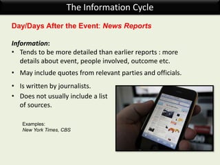The Information cycle | PPTX
