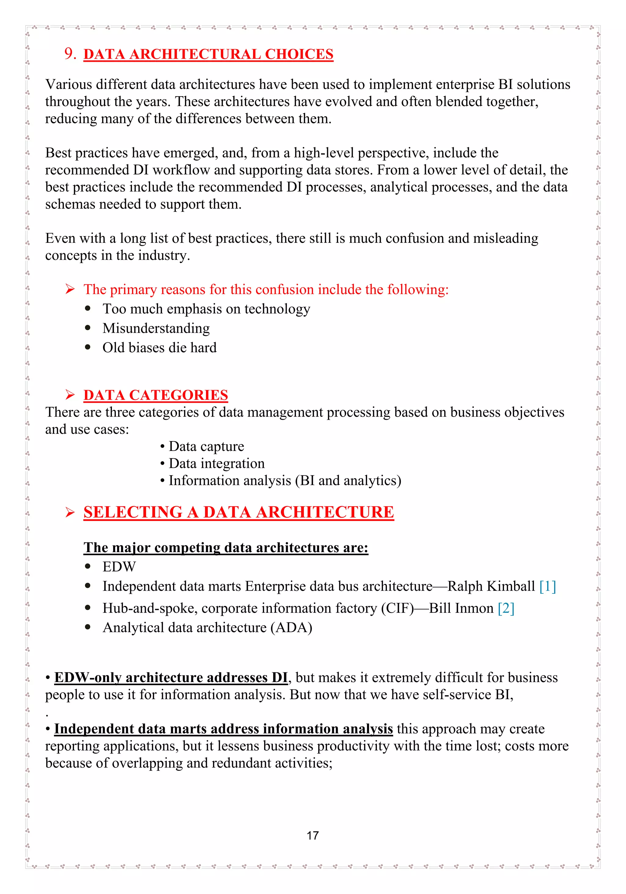 Information & Data Architecture | PDF