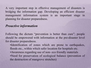 Information dissemination and lacking of communication | PPTX